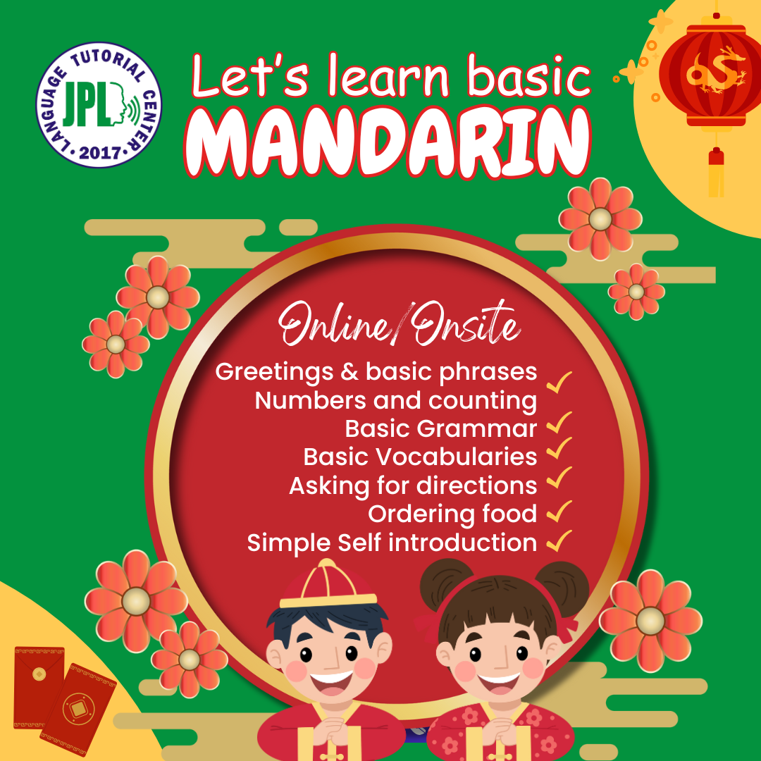 Enroll in Mandarin Class for Beginners by JPL Language Tutorial Center ...