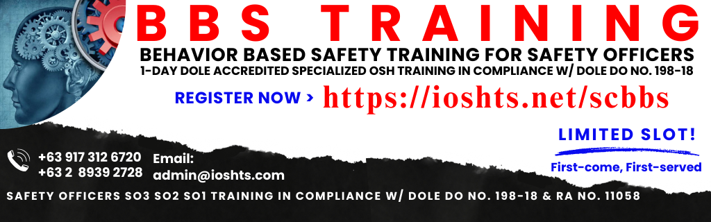 Enroll in BBS Training SO3 Training Behavior Based Safety DOLE ...