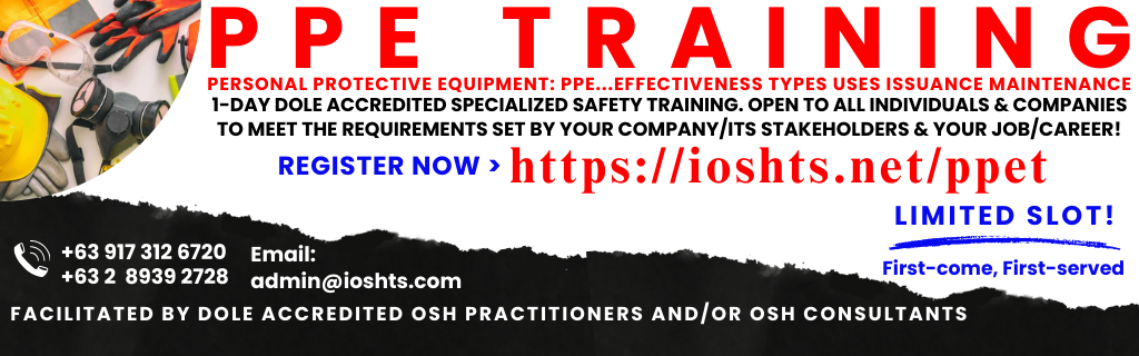 Enroll in PPE Training Personal Protective Equipment Training DOLE ...