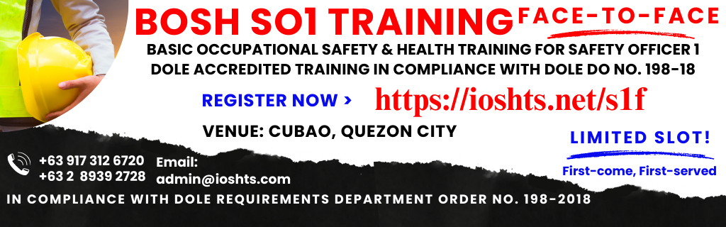 Enroll in BOSH Training for SO1 Safety Training Officer 1 Training DOLE ...