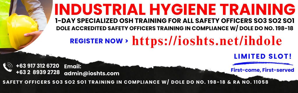 Enroll in 1 day Industrial Hygiene Training for Safety Officers ...