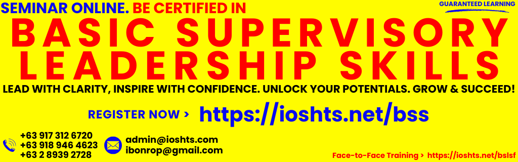 Enroll in Basic Supervisory Leadership Skills Seminar Online for First ...