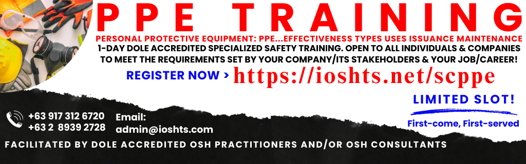 Enroll in PPE Training Personal Protective Equipment Training DOLE ...